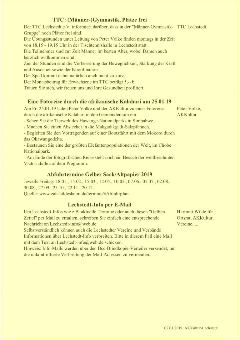 Gelber Zettel – lechstedt.de